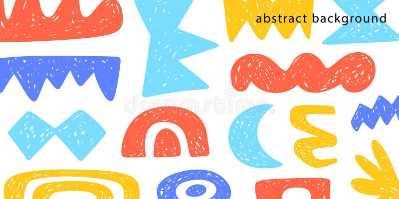Shapes Collage Pattern Background Stock Illustrations – 43,301 Shapes ...