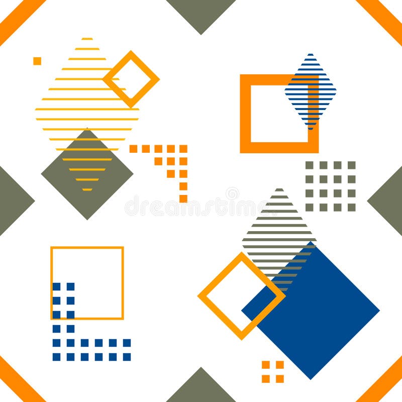 Trendy Seamless, Geometric Pattern, Vector Illustration with Geometric ...