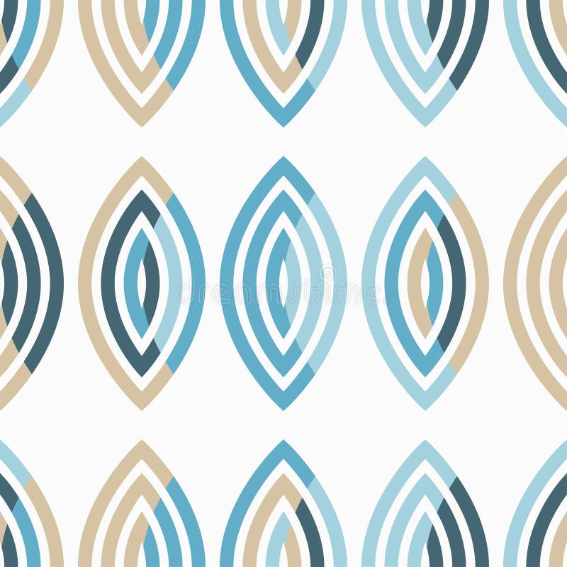 Trendy Seamless Pattern Designs. the Shapes of Ovals. Vector Geometric ...