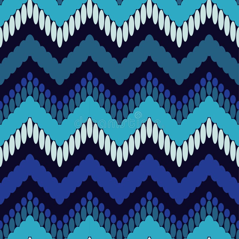 Trendy Seamless Pattern Designs. the Zigzag of Dots. Vector Geometric Background Stock ...