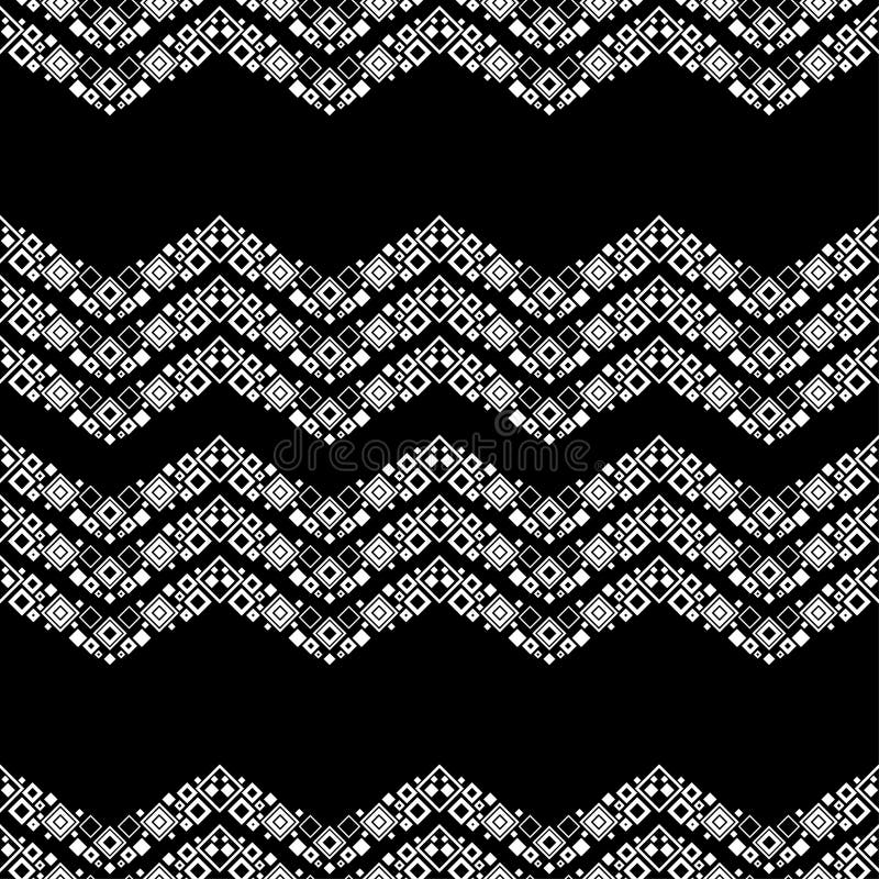 Trendy Seamless Pattern Designs. Zigzag Lace. Vector Geometric ...