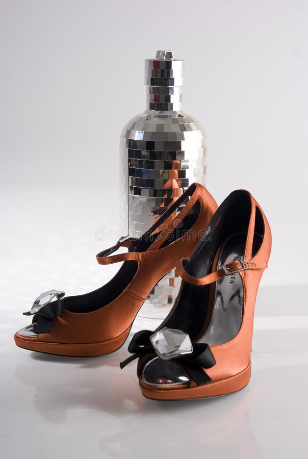 Trendy Shoes and Cocktail Shaker Stock Image - Image of shoes ...