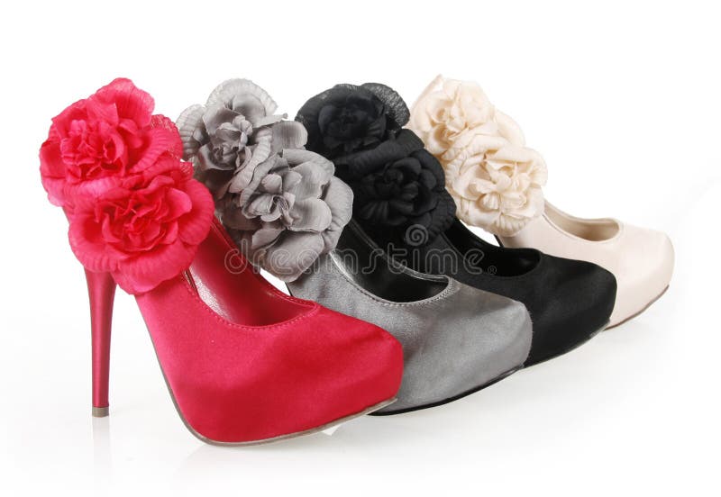 Trendy shoes with flowers stock photo. Image of color - 23616834
