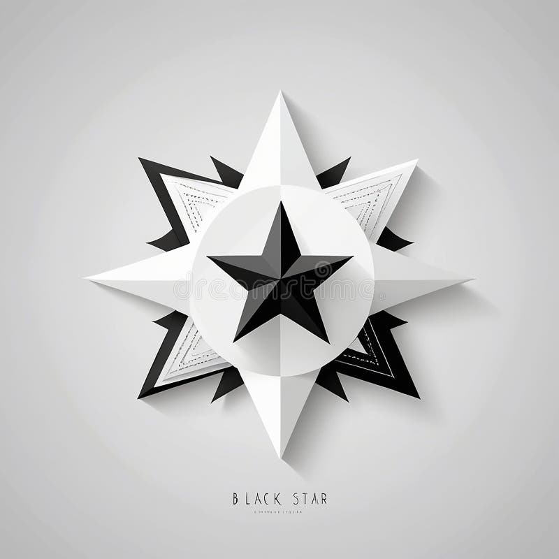 Trendy and Simple Star Shape Stock Illustration - Illustration of ...