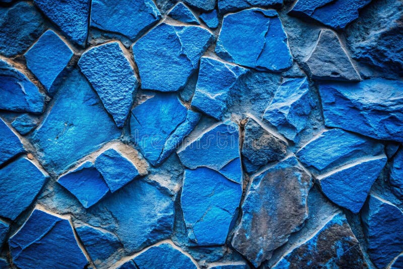 Trendy Classic Blue Color. Stone Texture for Designers. Wall ...