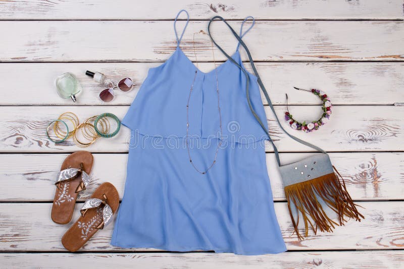 Trendy Summer Accessories for Lady. Stock Image - Image of elegant ...