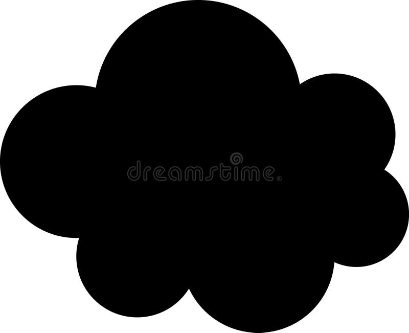 Trendy Think Bubble in Flat Style. Think Bubble Isolated on White ...