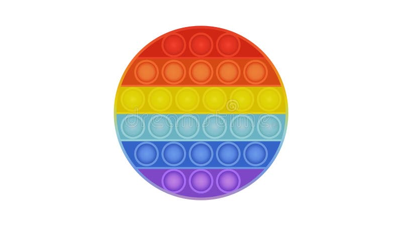 Circle pop it vector stock vector. Illustration of kids - 221744613