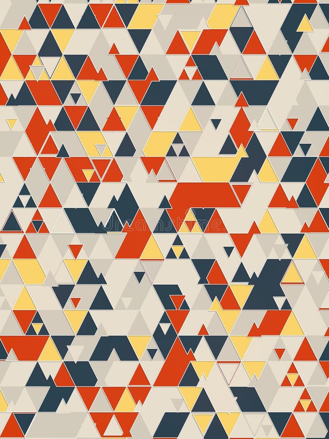 Trendy Triangular Shapes Pattern. Modern Presentation Template ...