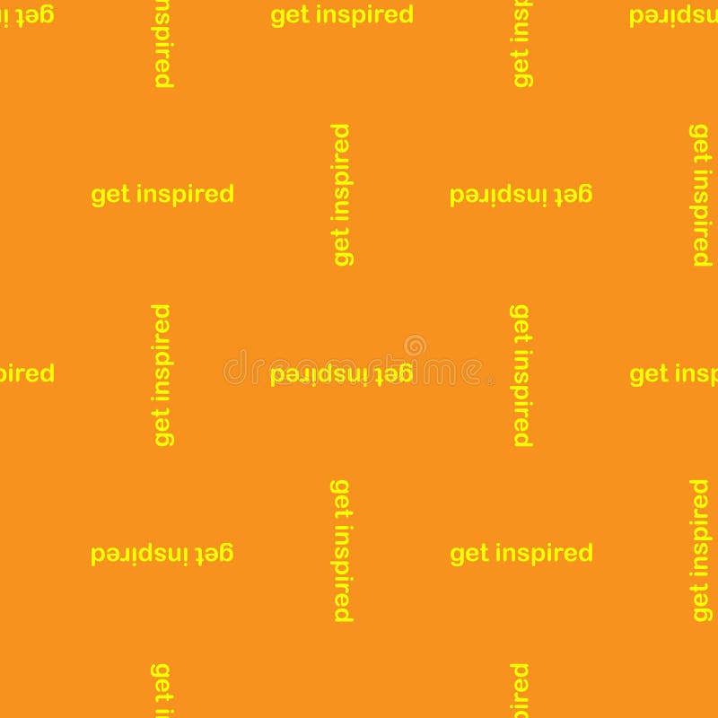 Trendy Typography Background Vector Pattern with Words Get Inspired ...