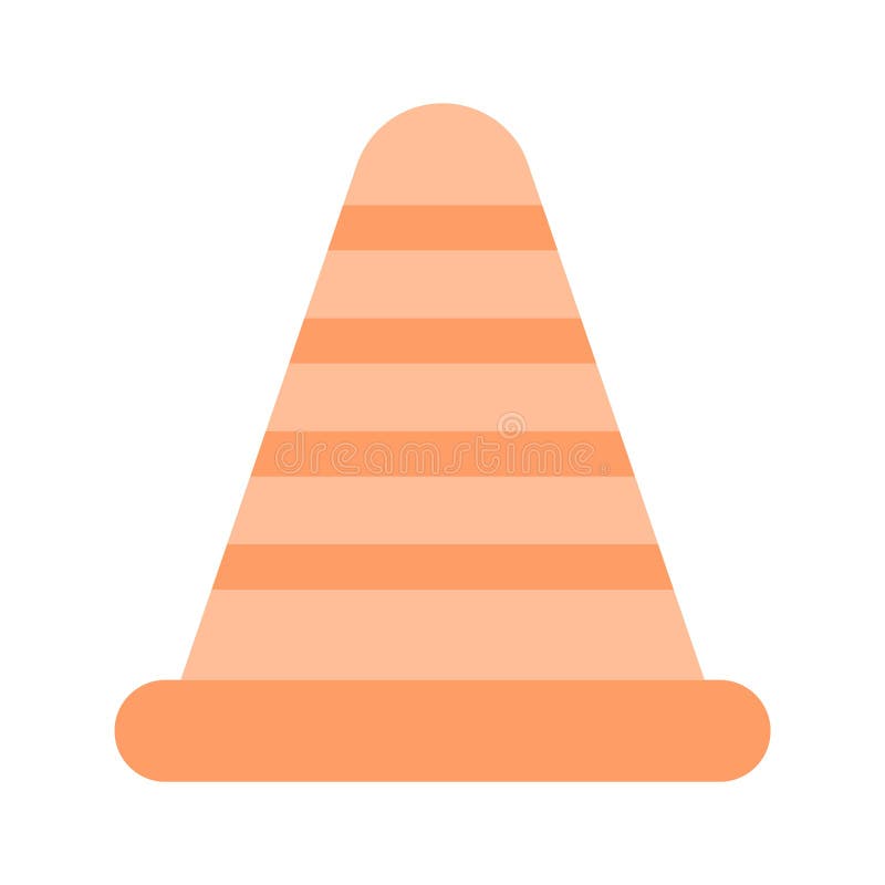 Trendy Unique Icon of Construction Cone, Construction Cone Vector ...