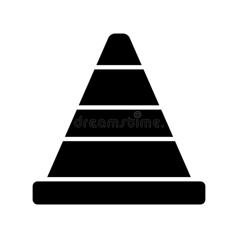 Trendy Unique Icon of Traffic Cone, Construction Cone Vector Design ...