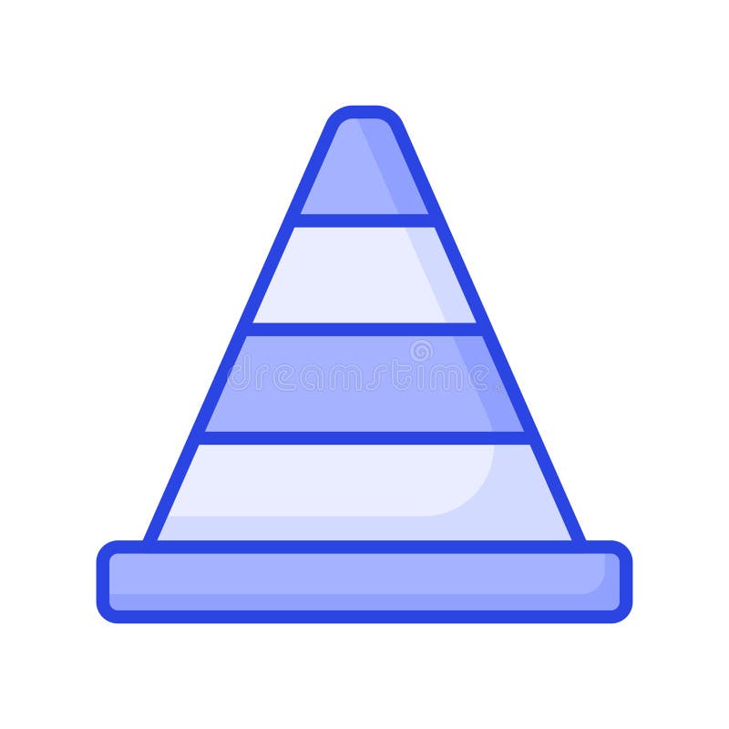Trendy Unique Icon of Traffic Cone, Construction Cone Vector Design ...