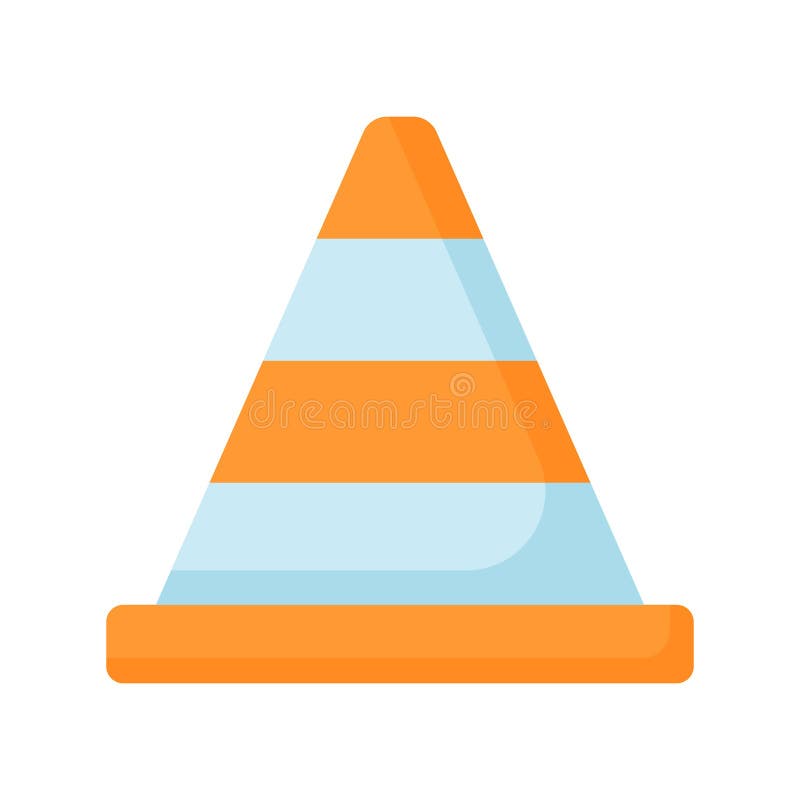 Trendy Unique Icon of Traffic Cone, Construction Cone Vector Design ...