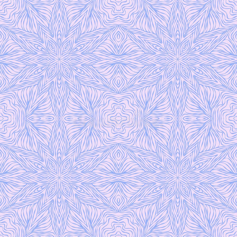 Trendy Unique Seamless Hand-drawn Abstract Pattern, Dynamic Lines ...