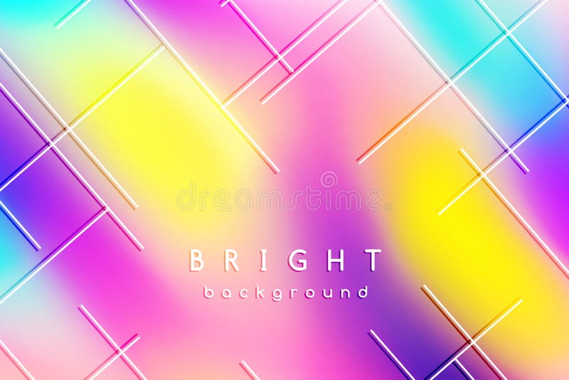 Bright Multicolor Background of Blurred Spots Stock Vector ...