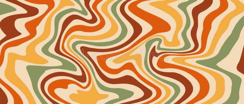 Trendy Vector Background in Retro 70s,60s Style. Abstract Horizontal ...