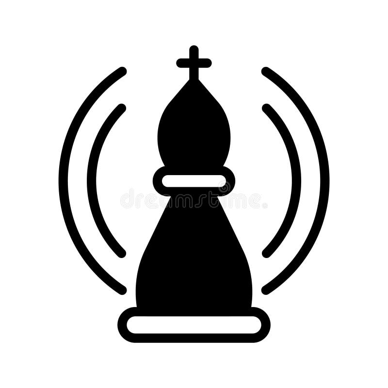 Trendy Vector of Chess Pawn in Editable Style, Strategy in Modern ...