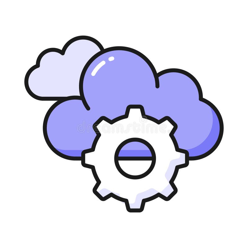 Trendy Vector Design of Cloud Network Management in Editable Style ...
