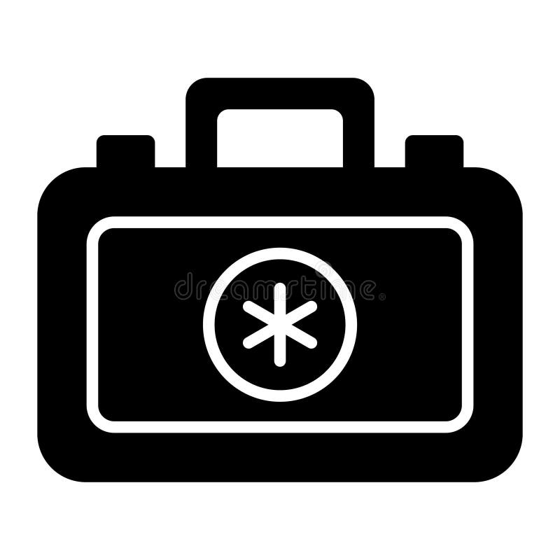 Trendy Vector of First Aid Kit, Medical Emergency Kit Icon Stock Vector ...