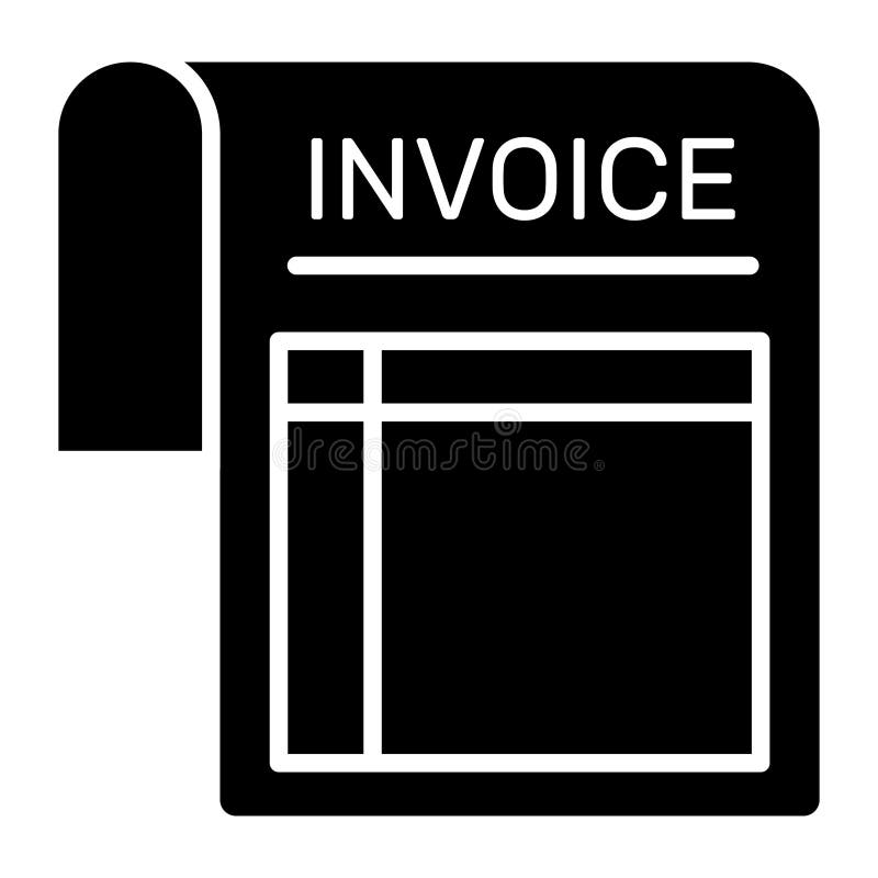 Trendy Vector Icon of Invoice Isolated on White Background Stock Vector ...
