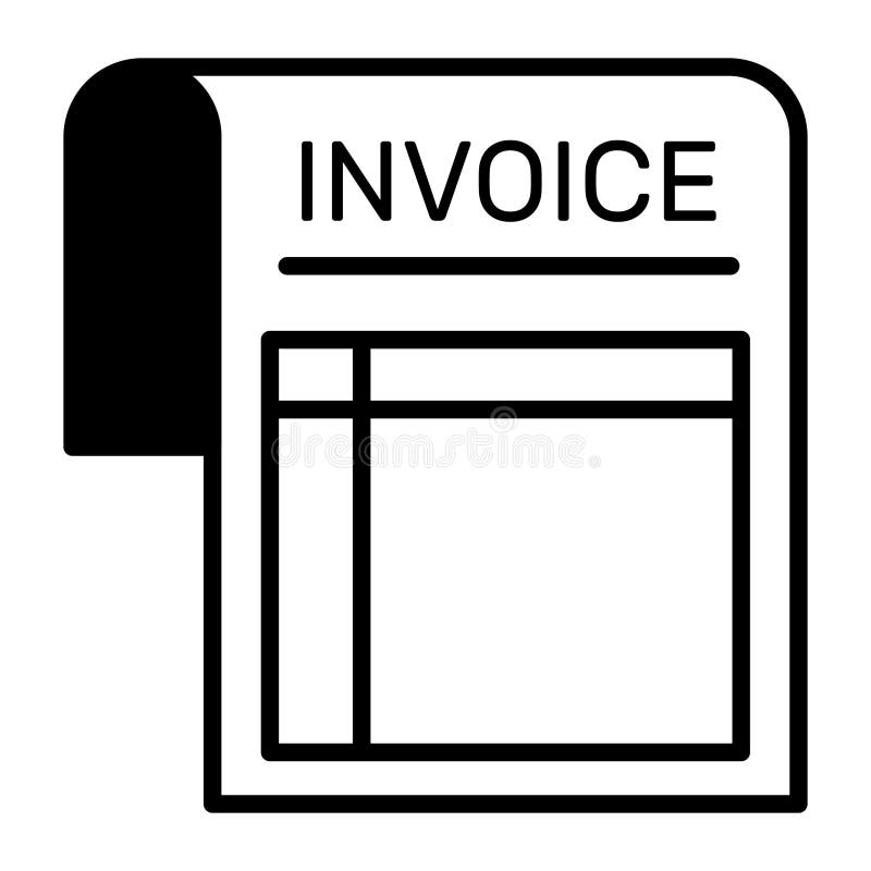 Trendy Vector Icon of Invoice Isolated on White Background Stock Vector ...