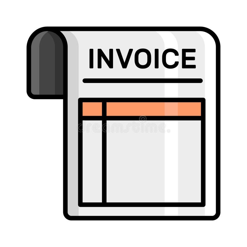 Trendy Vector Icon of Invoice Isolated on White Background Stock Vector ...