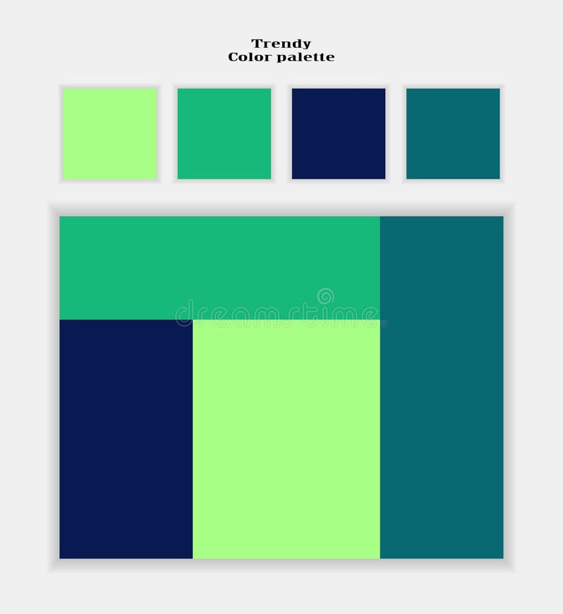 Trendy Vector Palette Color Objects Stock Vector - Illustration of ...