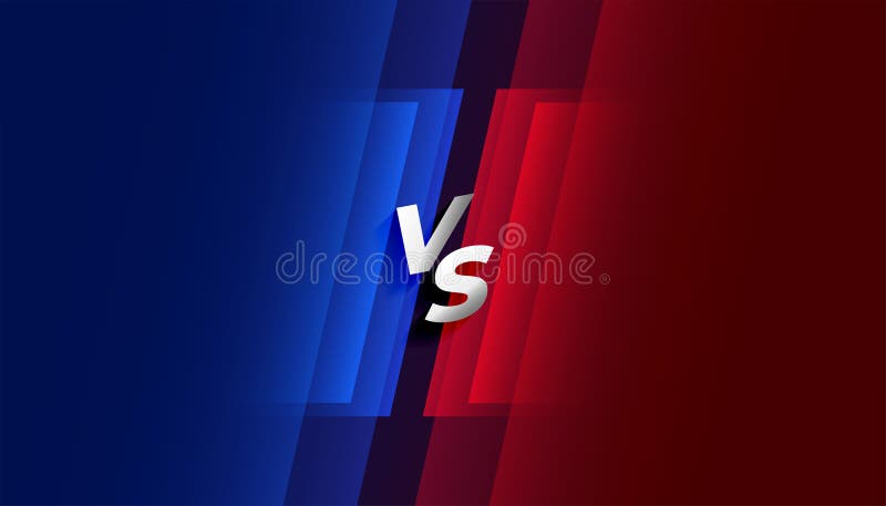 Trendy Versus Vs Duel Conflict Banner for Contest Stock Vector ...