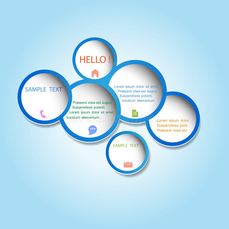 Trendy web design bubble stock vector. Illustration of connect - 25343283