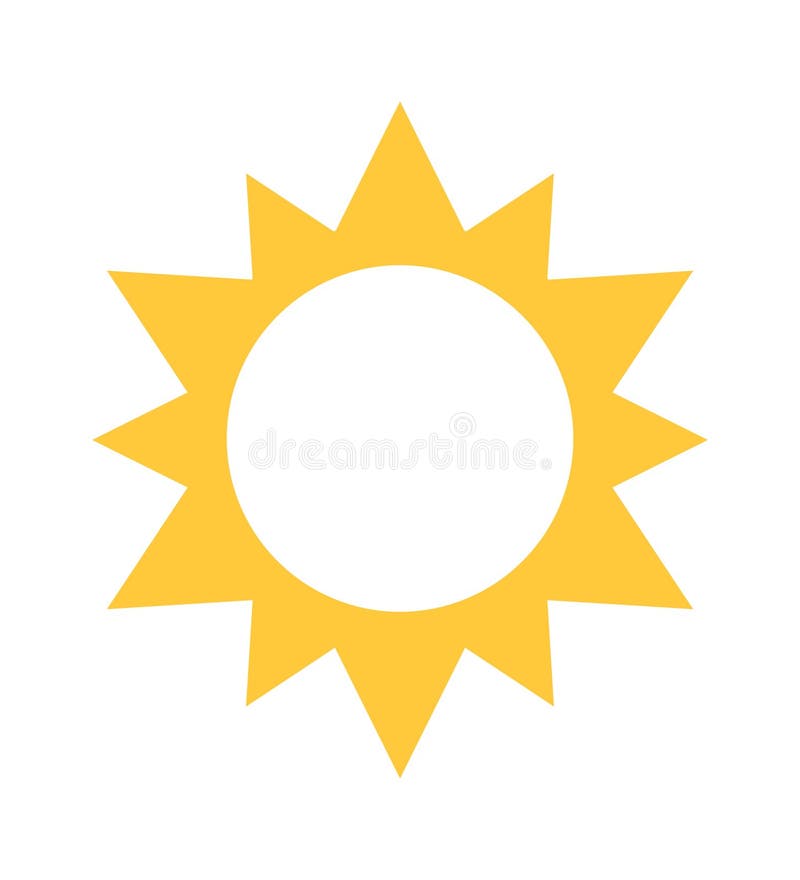 Trendy Yellow Sun Logo Design Stock Illustration - Illustration of sign ...