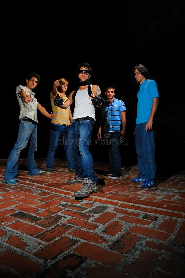 Trendy young group stock photo. Image of expressive, attractive - 8969376