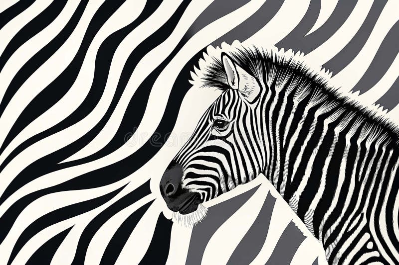Trendy Zebra Skin Pattern Vector Background for Fabric and Wallpaper ...