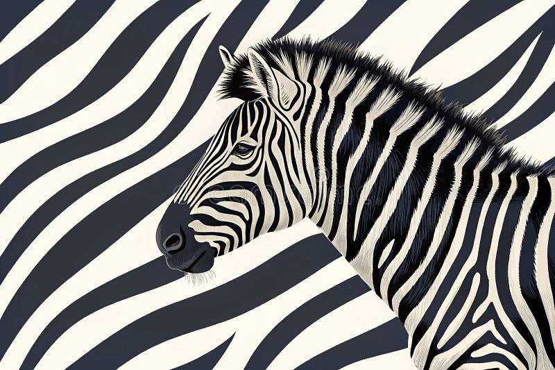Trendy Zebra Skin Pattern Vector Background for Fabric and Wallpaper ...