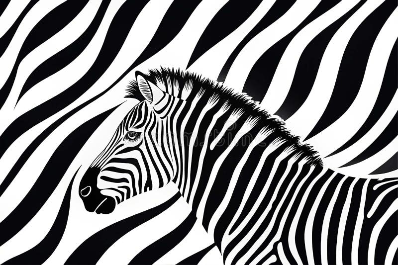 Trendy Zebra Skin Pattern Vector Background for Fabric and Wallpaper ...