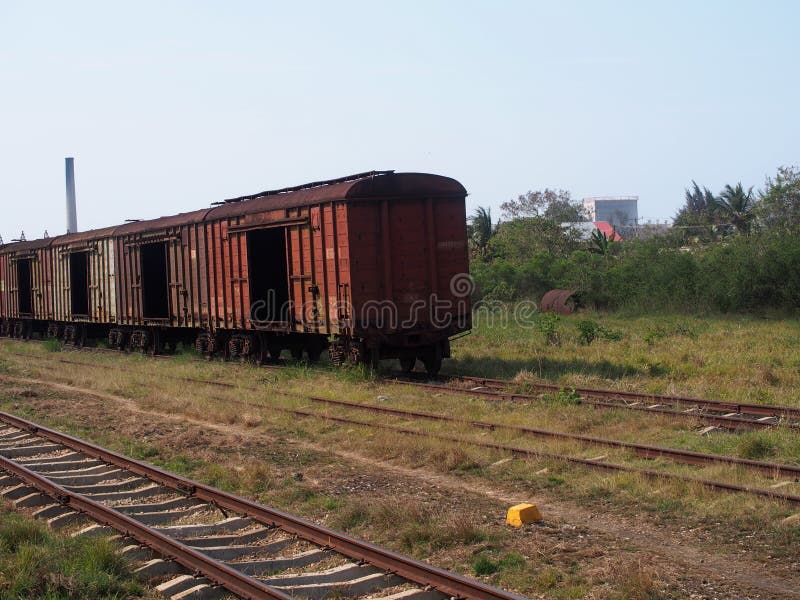 Trenes de Cuba imagen de archivo editorial. Imagen de transporte - 52360494