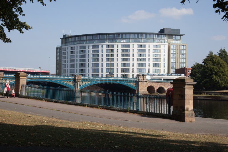 Trent Bridge Over the River Trent in Nottingham in the UK Editorial ...