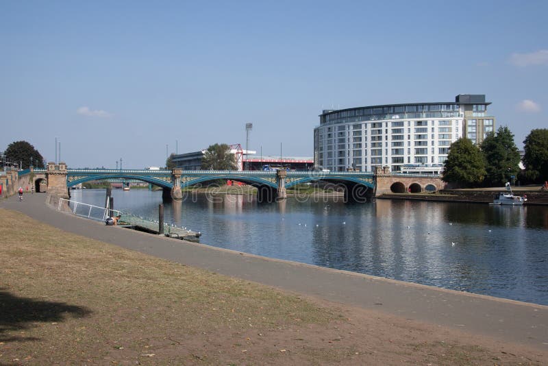 Trent Bridge Over the River Trent in Nottingham in the UK Editorial ...