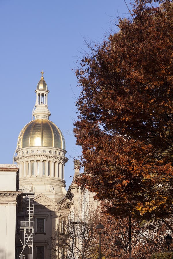 Trenton - De Bouw Van Het Capitool Van De Staat Stock Afbeelding ...