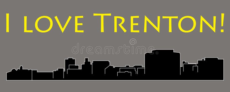 Trenton, New Jersey, City Silhouette Stock Vector - Illustration of ...