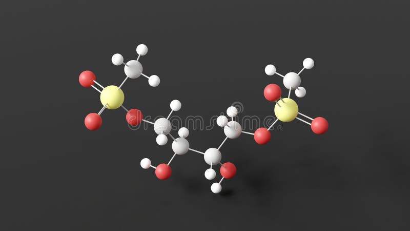 Treosulfan Molecular Structure, Alkylating Antineoplastic Agents, Ball ...