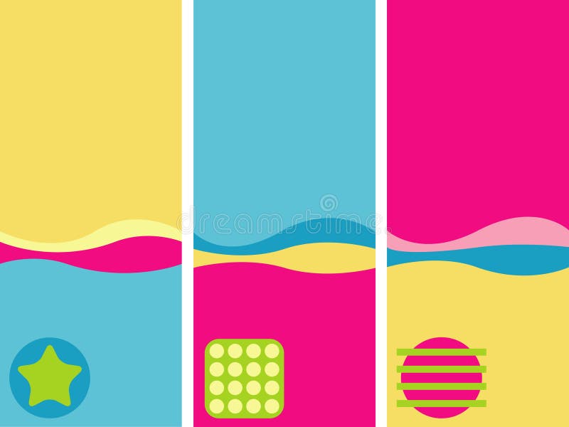 Tres banderas ilustración del vector. Ilustración de punto - 3667309