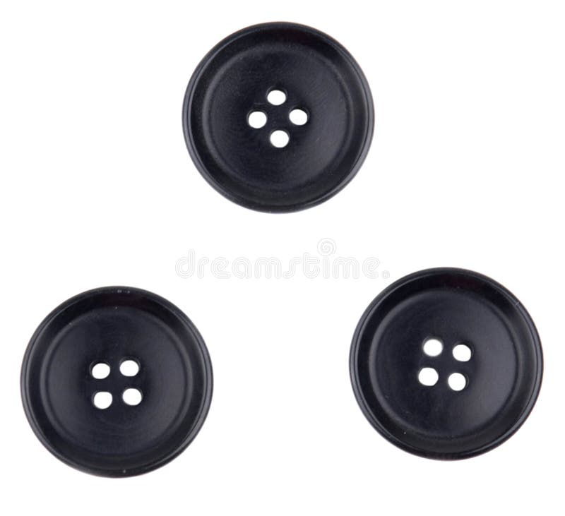 Tres botones negros imagen de archivo. Imagen de grupo - 13005083