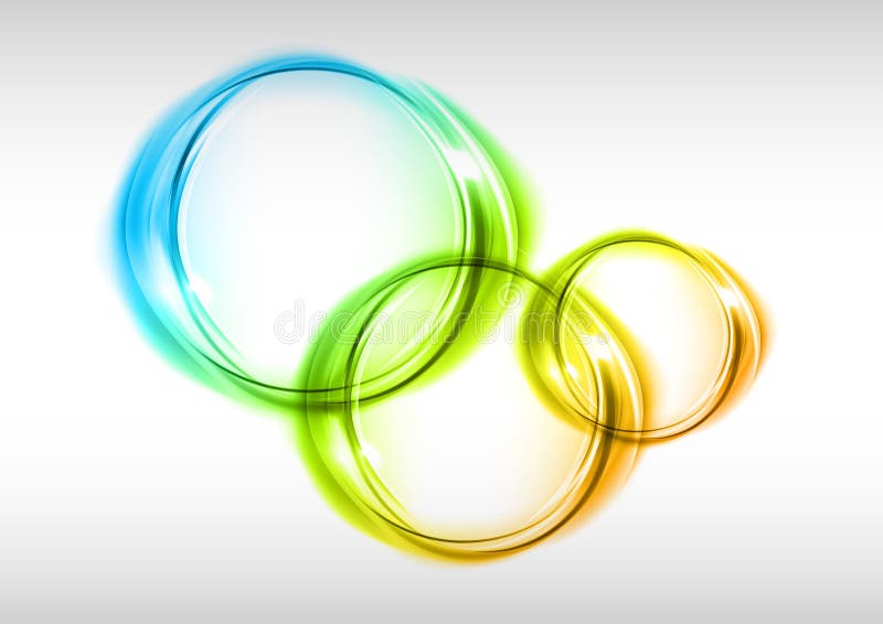 Tres círculos stock de ilustración. Ilustración de limpio - 33109325