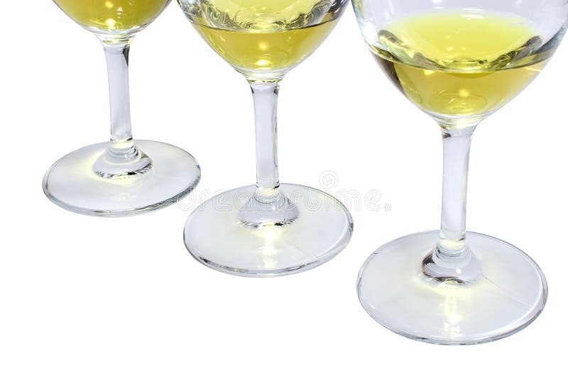 Tres copas de vino seco imagen de archivo. Imagen de postre - 105165579