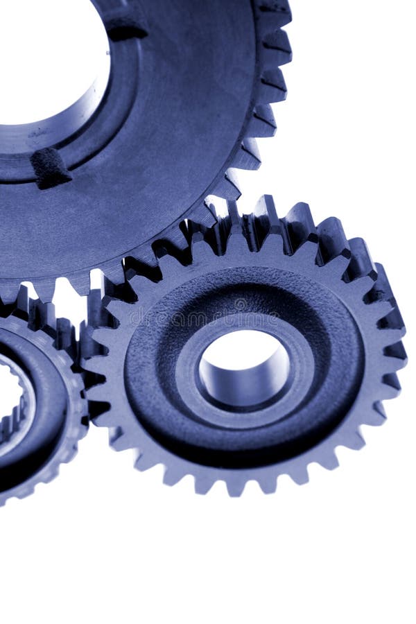 Tres engranajes imagen de archivo. Imagen de ajuste, negocios - 3659913