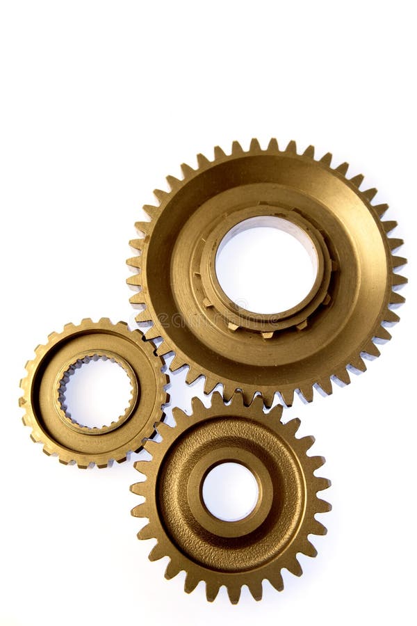 Tres engranajes imagen de archivo. Imagen de truncamiento - 8039551
