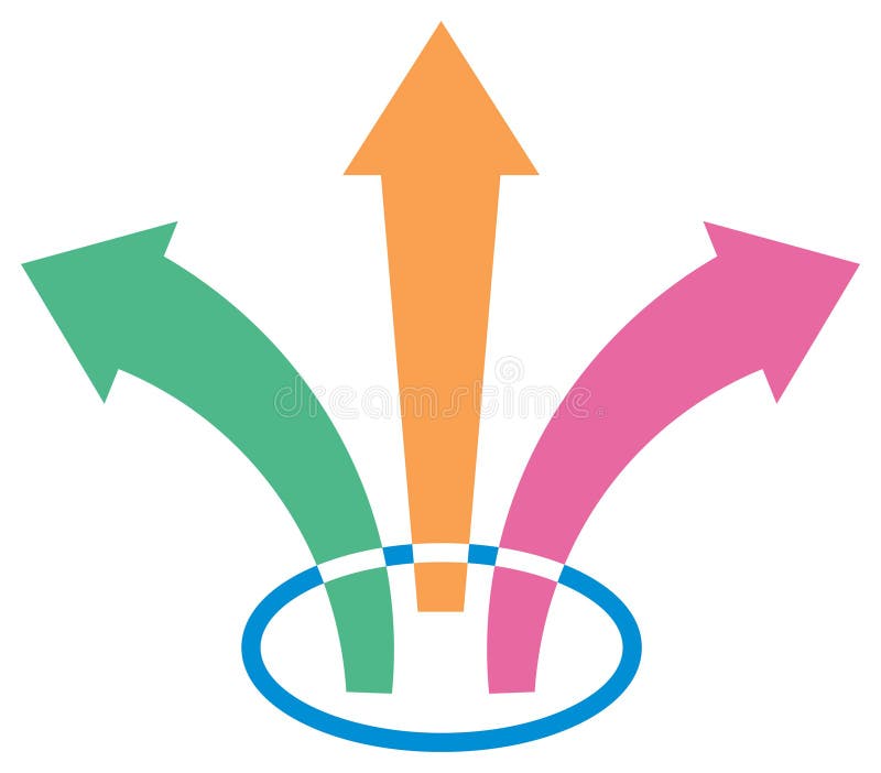 Tres flechas ilustración del vector. Ilustración de internet - 15012764