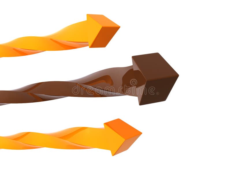 Tres flechas stock de ilustración. Ilustración de abajo - 14294036