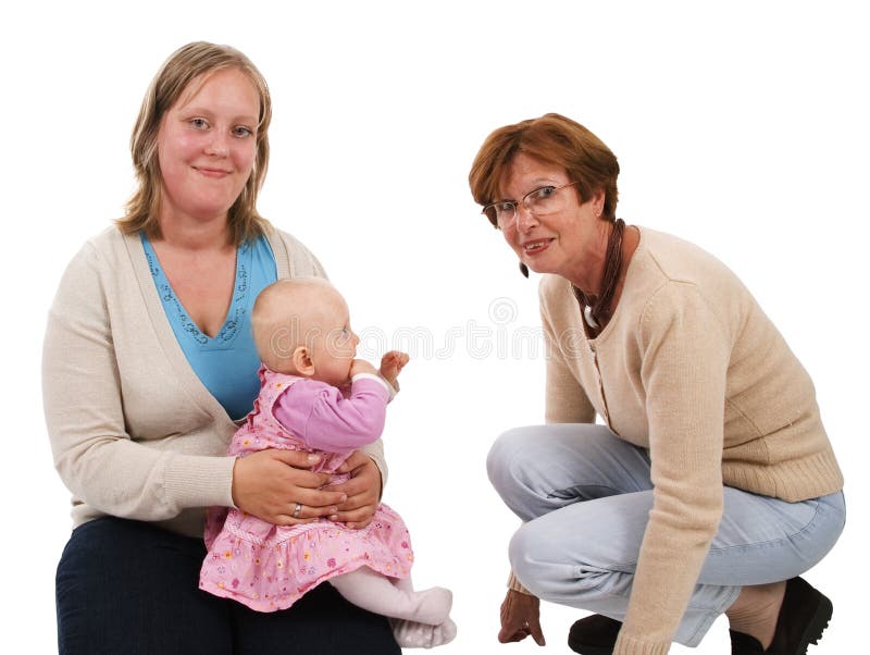 Tres generaciones 3 foto de archivo. Imagen de blanco - 3543816